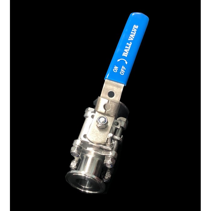 LabCradle Stainless Steel TC Lockable 2-way Sanitary Ball Valve With ...
